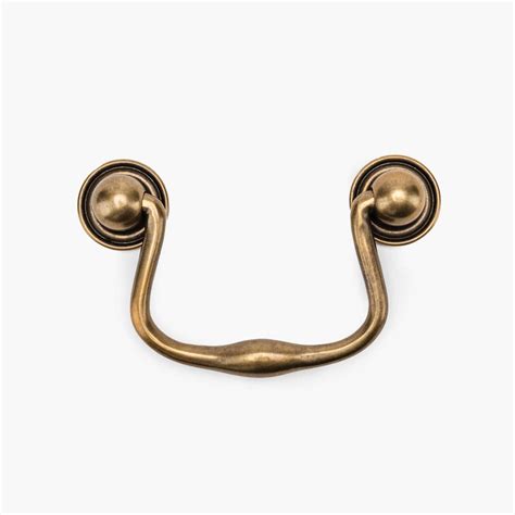 Valencia Bail Pull Polished Brass Burnished Brass Modern Matter