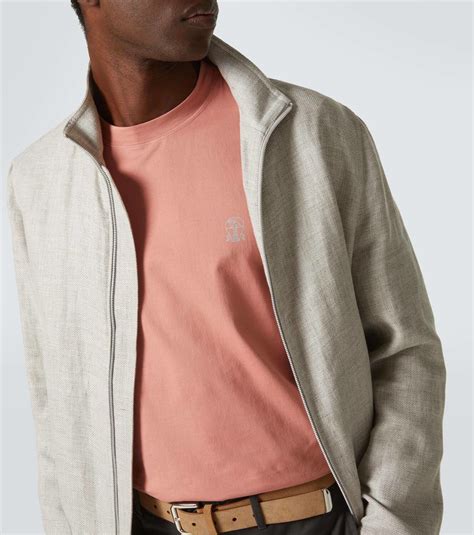 Brunello Cucinelli Logo Cotton Jersey T Shirt Brunello Cucinelli