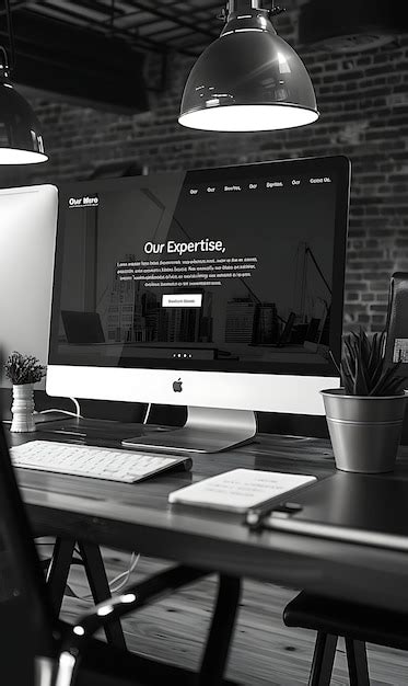 Premium Photo Minimalistic Layout Web With Ghost Button Effect Simple