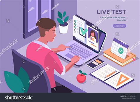 Student Learning Diploma Class Books Course Stock Vector Royalty Free