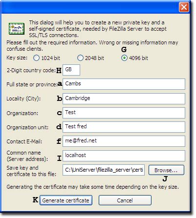 FileZilla Server3 Implicit SSL Part 1 The Uniform Server Wiki