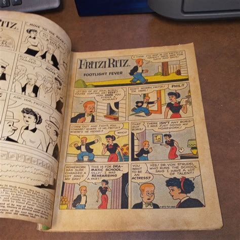 Fritzi Ritz 57 Dell Comics 1958 4 Page Peanuts Charlie Brown Nancy