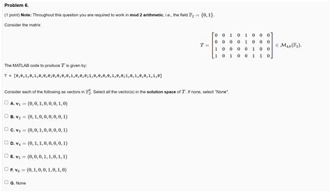 solved problem 6 1 point note throughout this question