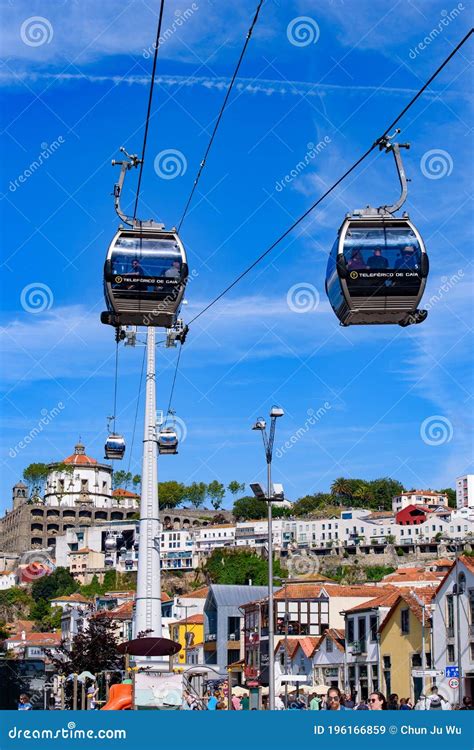 Gaia Cable Car Teleferico De Gaia At Vila Nova De Gaia In Portugal