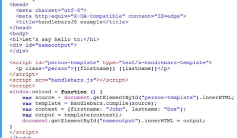 Handlebars Template Tutorial Step By Step Getting Started Tutorial On