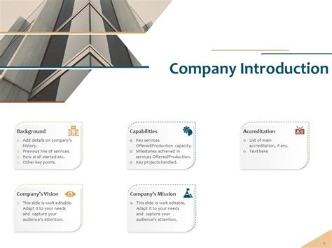 Company Introduction Accreditation Strategy Ppt Powerpoint Layouts Presentation Graphics