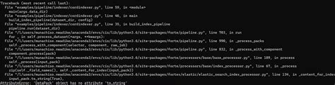 AttributeError DataPack Object Has No Attribute To String Issue 671 Asyml Forte GitHub