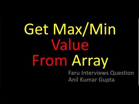 How Can Get Max Value From Array In PHP To Years YouTube