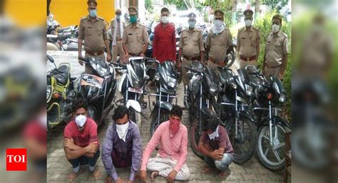 Moradabad Bike Lifters Gang Busted 4 Arrested Seven Two Wheelers