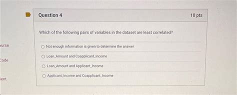 Solved Which Of The Following Pairs Of Variables In The Chegg