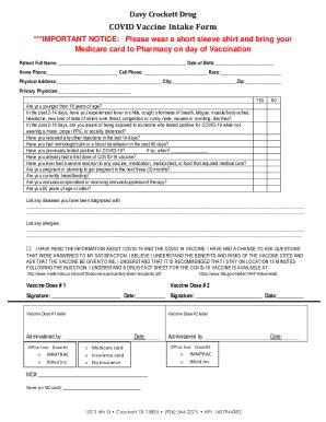Fillable Online Davy Crockett Drug Fax Email Print PdfFiller