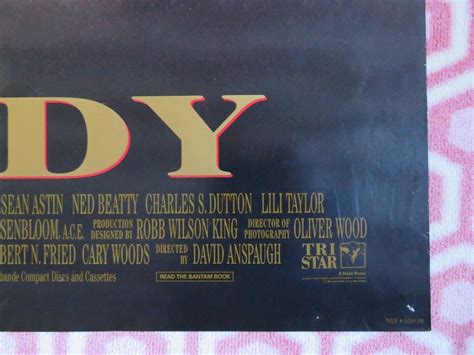 Rudy Us One Sheet Rolled Poster Sean Astin 1993 Rendezvous Cinema