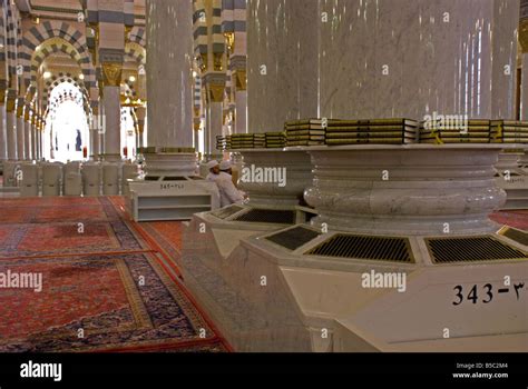 The Mosque Of The Prophet Masjid Al Nabawi Madinah Saudi Arabia Stock