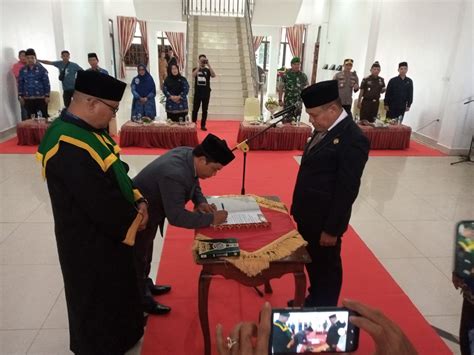 Pj Bupati Abdya Darmansah Lantik Ubairizal Sebagai Kadis Kominsa