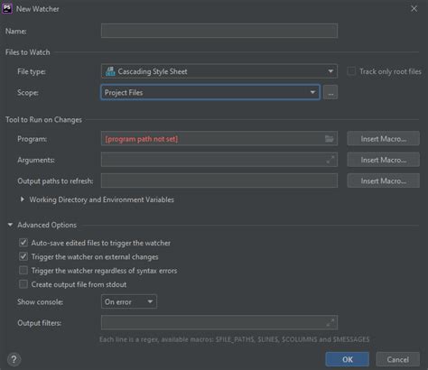 Added Sass Filewatcher Problem Adding Autoprefixer All For Bootstrap Customization Ides