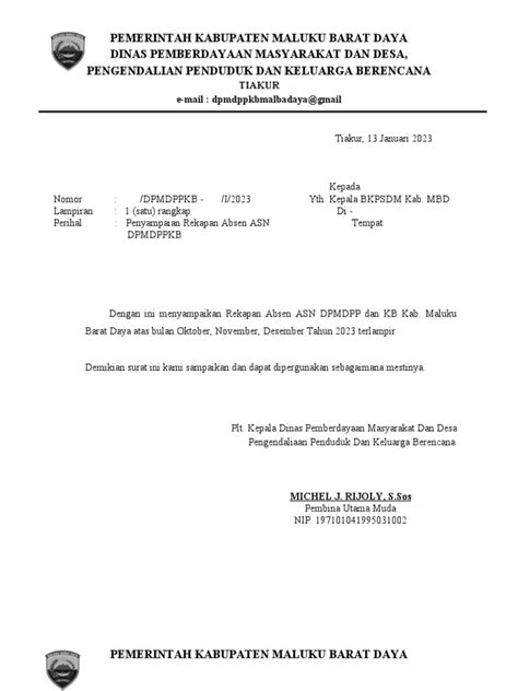 Surat Pengantar Dpmd Pdf