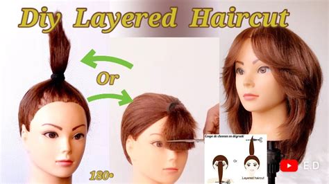 2 In 1 Tutorial Quick And Easy Technique Layered Haircut Diy