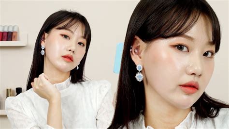 ️코랄코랄봄꽃메이크업 ️ 촉촉한피부표현 화사한 코랄메이크업 같이해요 Youtube