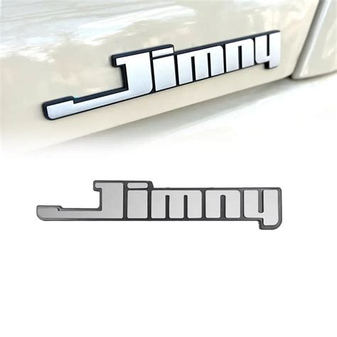Universal Jimny Retro Logo Badge Silver Max Motorsport