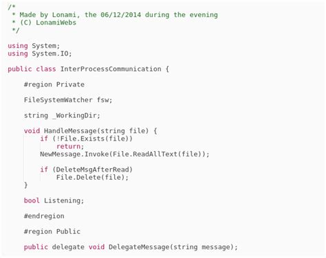 Inter Process Communication Codepad