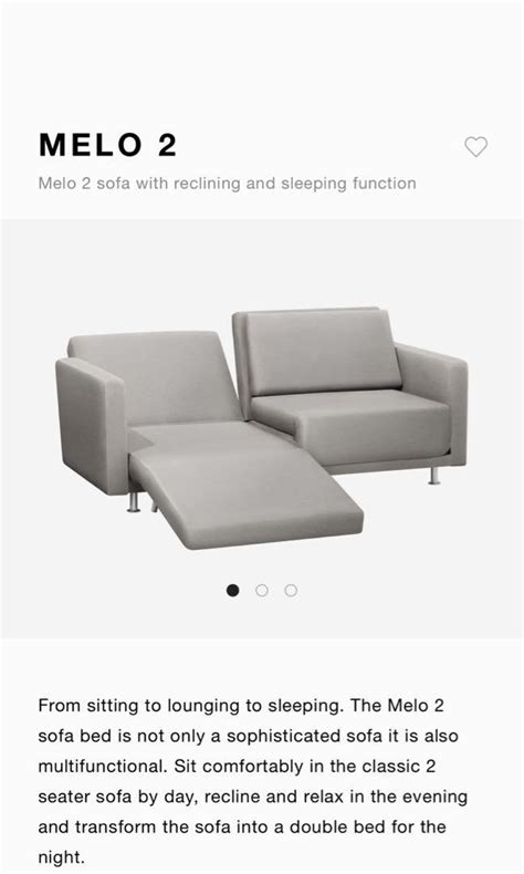 Sofa Bed Bo Concept Melo 2 Furniture And Home Living Furniture Sofas On Carousell