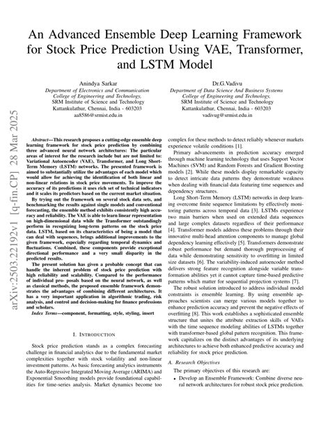 Pdf An Advanced Ensemble Deep Learning Framework For Stock Price