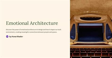 Emotional Architecture