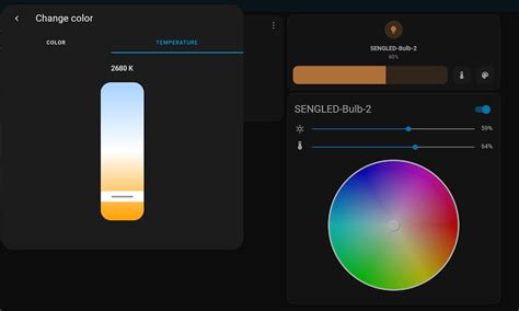 Lovelace Light Card Include Light Temperature And A Field For Entity