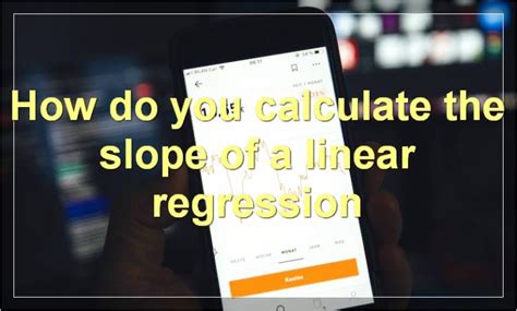 Interpreting The Slope Of A Linear Regression MoneyReadme