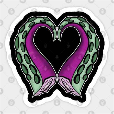 Tentacle Love Tentacle Love Sticker Teepublic