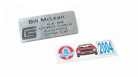 Jim Mclean Shelby Badges At Indy Road Art 2020 As Q407 Mecum Auctions