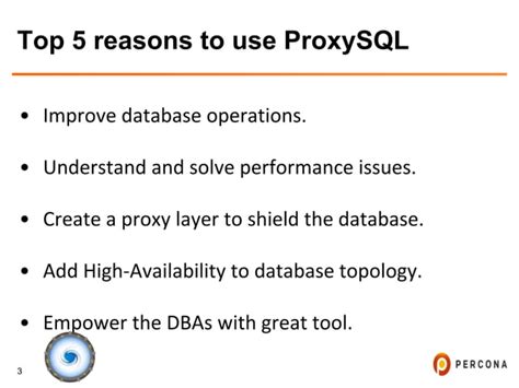 Proxysql Use Case Scenarios Fosdem17 Ppt Free Download