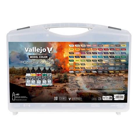 Vallejo Model Color Combination Case 80 Kleuren 18ml 70254 Koop