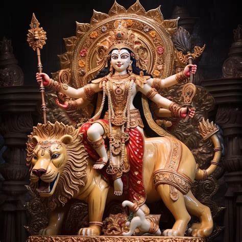 Premium Photo Maa Durga Generative Ai