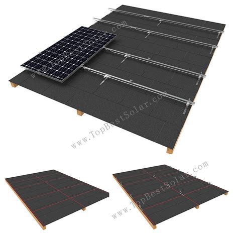 Solar Panel Shingle Roof Mount Bottom Mounted Spc Rf Ik13 Dr