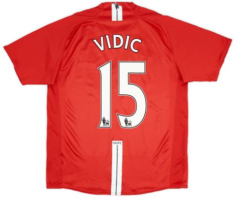 Nemanja Vidic Shirt Cool Retro Jersey From The Legend