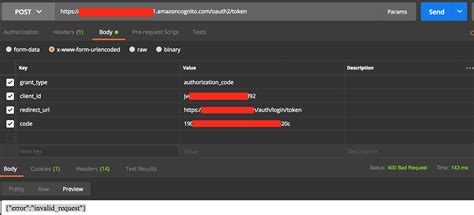 Working Sample Of Authorization Code Grant Flow · Issue 52 · Amazon Archivesamazon Cognito