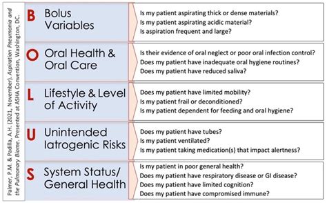Dysphagia Management Bolus Framework Dysphagia Expert Witness