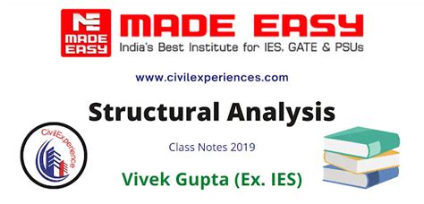 Structure Analysis Best Made Easy Notes By Vivek Gupta Sir Civil