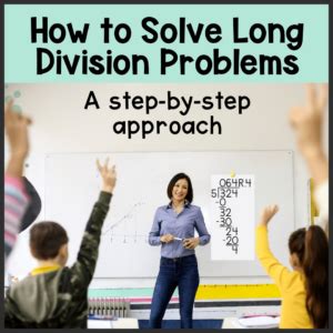 How To Solve Long Division Problems Caffeine Queen Teacher