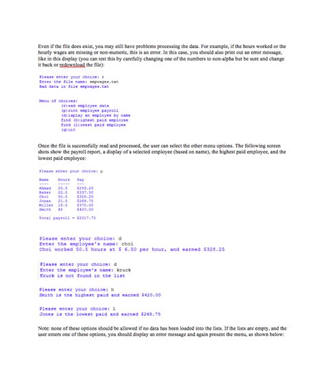 Cis 221 Module 5 Ch6and13 Pa Employee Payroll Summary