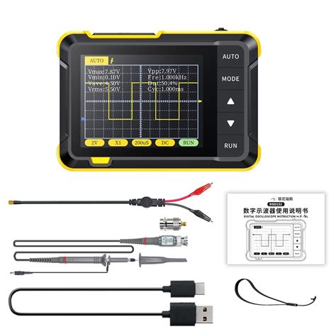 jual handheld digital oscilloscope portable 400v voltage measurement 200khz bandwidth 2 5ms s