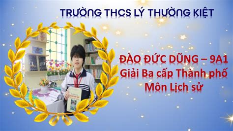 Vinh Danh HỌc Sinh ĐẠt ThÀnh TÍch Cao Trong KÌ Thi HỌc Sinh GiỎi CẤp