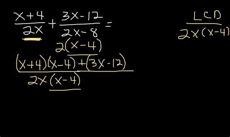 Adding And Subtracting Rationals 2 Youtube