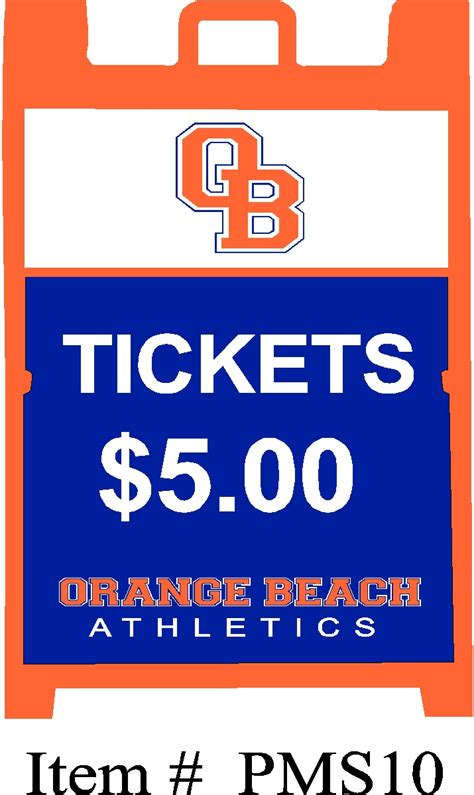 Tickets A Frame Portable Message Sign Print Plus Designz