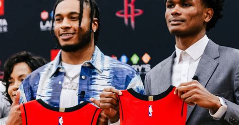 Nba News Rockets Introduce Amen Thompson And Cam Whitmore The Dream
