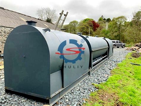 Peanut Shell Charcoal Machine Installed In The Uk