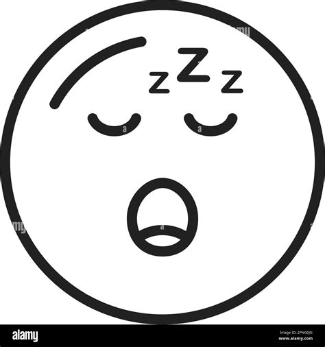 Sleepy Face Clipart Black And White