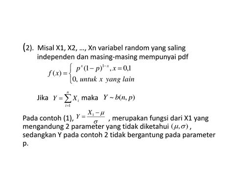 Ppt Distribusi Dari Fungsi Variabel Random Powerpoint Presentation Free Download Id 3158744