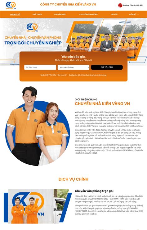 Mẫu web Taxi Xe khách Chuyển nhà Thiết kế Web Rẻ